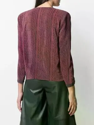 Giorgio Armani 1990s Abstract Print Blouse