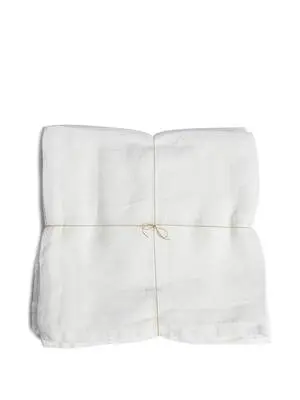 ONCE MILANO Linen Napkins - White