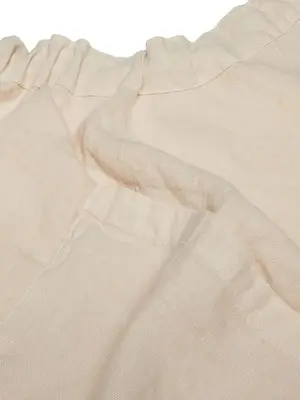 ONCE MILANO Mid-length Linen Apron - Neutrals