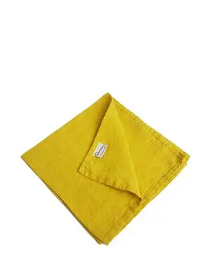ONCE MILANO Four Pack Linen Napkins - Yellow