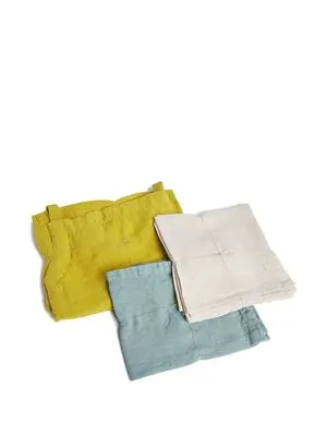 ONCE MILANO Four Pack Linen Napkins - Neutrals