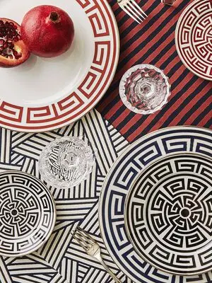 GINORI 1735 Labirinto Serving Plate - Black