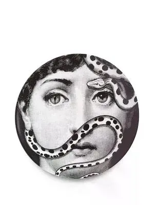 FORNASETTI Tema E Variazioni N.383 Decorative Plate - Black