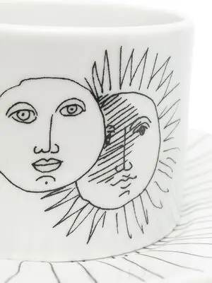 FORNASETTI Solitario Cup And Plate Set