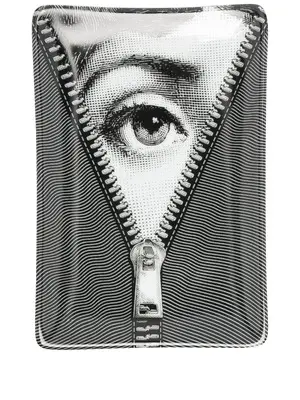 FORNASETTI Tema E Variazioni No.401 Rectangular Tray - Black