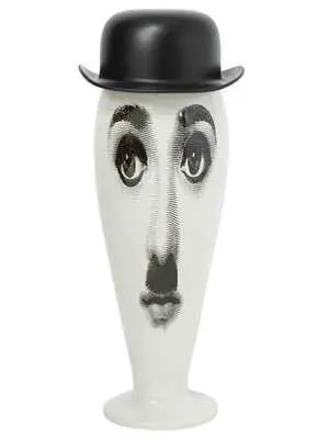 FORNASETTI Bowler Hat Lidded Vase