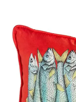 FORNASETTI Sardine Silk Cushion