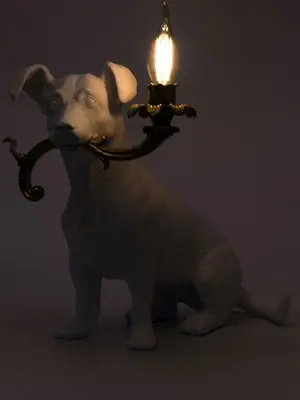 SELETTI Dog Candelabra Lamp