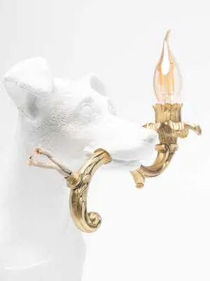 SELETTI Dog Candelabra Lamp
