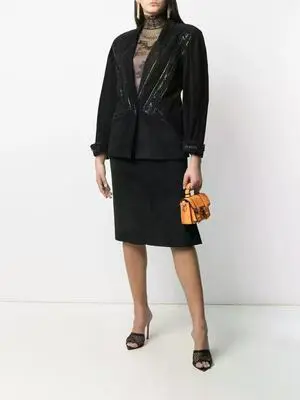 A.N.G.E.L.O. VINTAGE CULT 1980s Single-breasted Skirt Suit