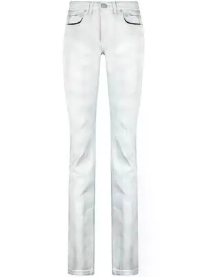 Balenciaga 2000s Logo-patch Slim Cut Jeans