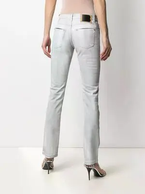 Balenciaga 2000s Logo-patch Slim Cut Jeans