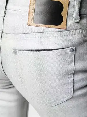 Balenciaga 2000s Logo-patch Slim Cut Jeans