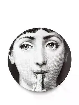 FORNASETTI Tema E Variazioni N.178 Decorative Plate - Black