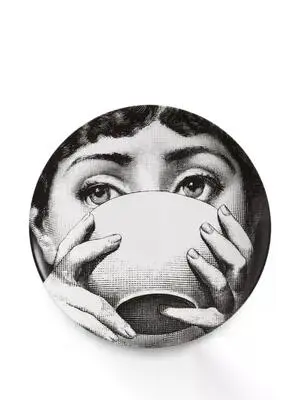 FORNASETTI Tema E Variazioni N.191 Decorative Plate - Black