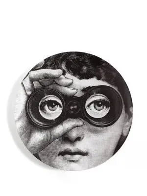 FORNASETTI Tema E Variazioni Wall Plate - Black