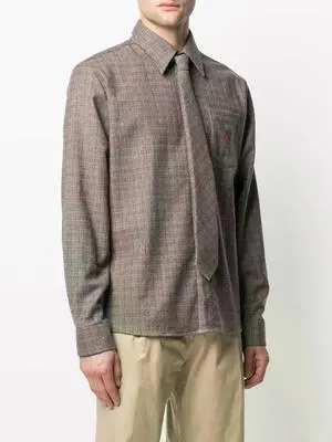 WALTER VAN BEIRENDONCK Check Virgin Wool Shirt