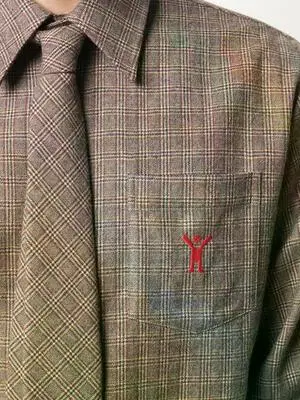 WALTER VAN BEIRENDONCK Check Virgin Wool Shirt