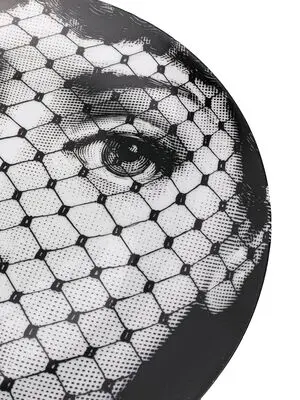 FORNASETTI Patterned Decorative Plate