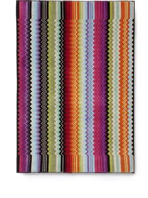 Missoni Giacomo Chevron Print Bath Towel - Orange