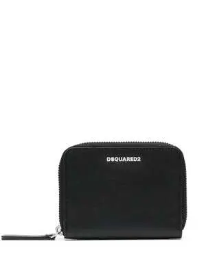 Dsquared2 Logo-stamp Zip-around Wallet - Black