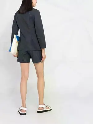 Aspesi Micro-check Drawstring Waist Shorts