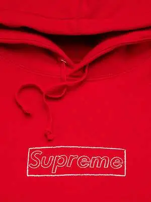 Supreme X Kaws Chalk Logo Hoodie