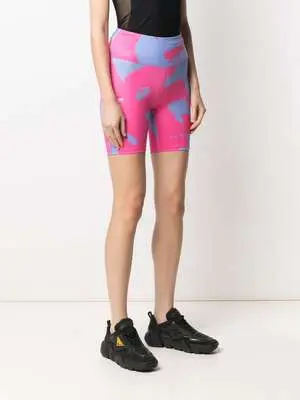 Off-White Printed Compression Cycling Shorts - Pink