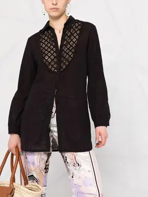 La Perla Cut-out Detail Button-up Shirt