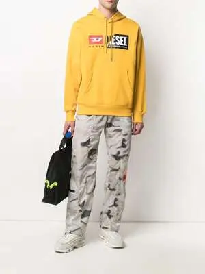 DIESEL® Logo-print Pullover Hoodie