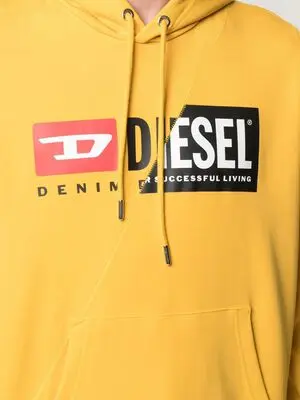 DIESEL® Logo-print Pullover Hoodie