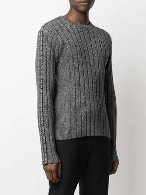 Off-White Ribbed Knit Jumper