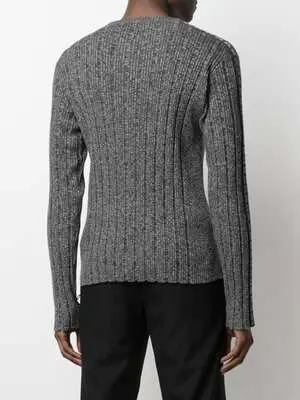 Off-White Ribbed Knit Jumper