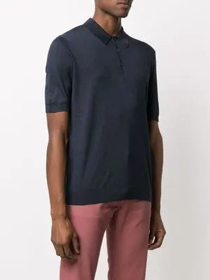 BARBA NAPOLI Knitted Polo Shirt