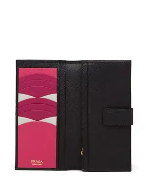 Prada Logo Lettering Continental Wallet