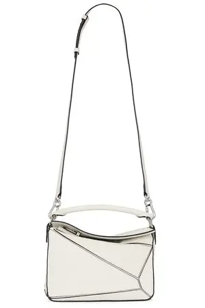 Loewe Loewe Puzzle Small Bag In White Soft White