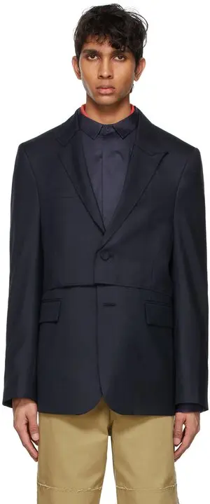 ADER ERROR ADER Error Navy Balkan Blazer - Complete Price