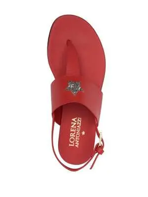 Lorena Antoniazzi Logo-studded Flat Sandals