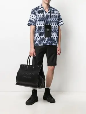 Neil Barrett Abstract-print Short-sleeve Shirt