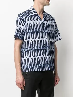 Neil Barrett Abstract-print Short-sleeve Shirt