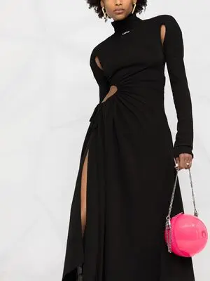 Off-White Cut-out Detail Long Dress