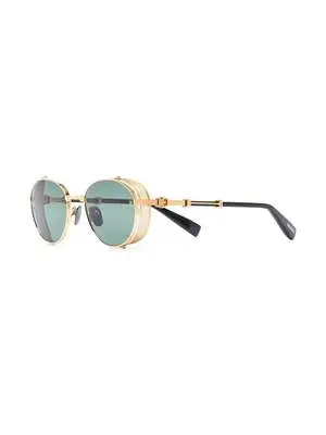 Balmain Brigade Shield Sunglasses - Gold