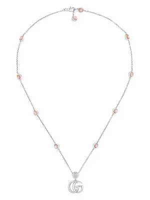 Gucci Double G Mother Of Pearl Necklace