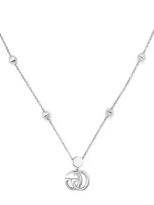 Gucci Double G Mother Of Pearl Necklace
