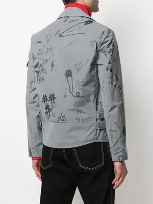 MJB - MARC JACQUES BURTON Graffiti-print Biker Jacket