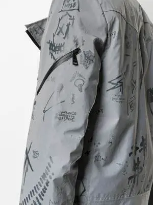 MJB - MARC JACQUES BURTON Graffiti-print Biker Jacket