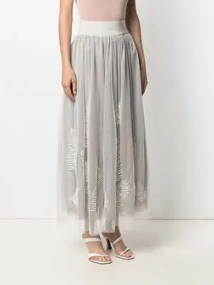 Lorena Antoniazzi Embellished Tulle Midi Skirt