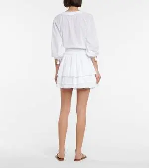 Poupette St Barth Ariel Cotton Minidress - White