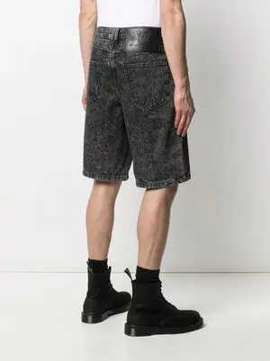 DIESEL® Marbled Effect Denim Shorts