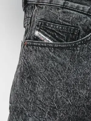 DIESEL® Marbled Effect Denim Shorts